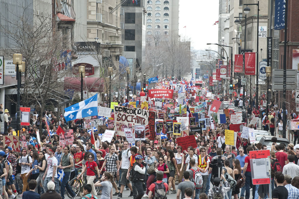 Tuition rally draws tens of thousands in Montreal - The World from PRX