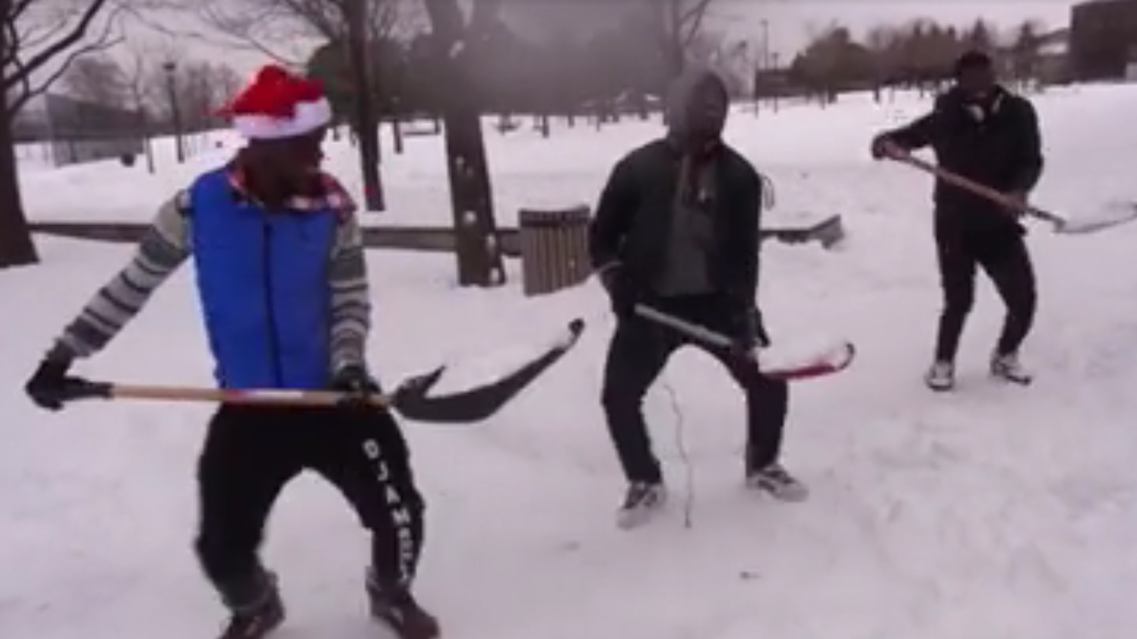 Shoveling snow while showing off their dance moves - The World from PRX