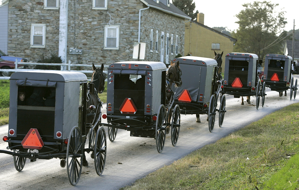Amish men jailed for refusing to attach orange triangles to their ...