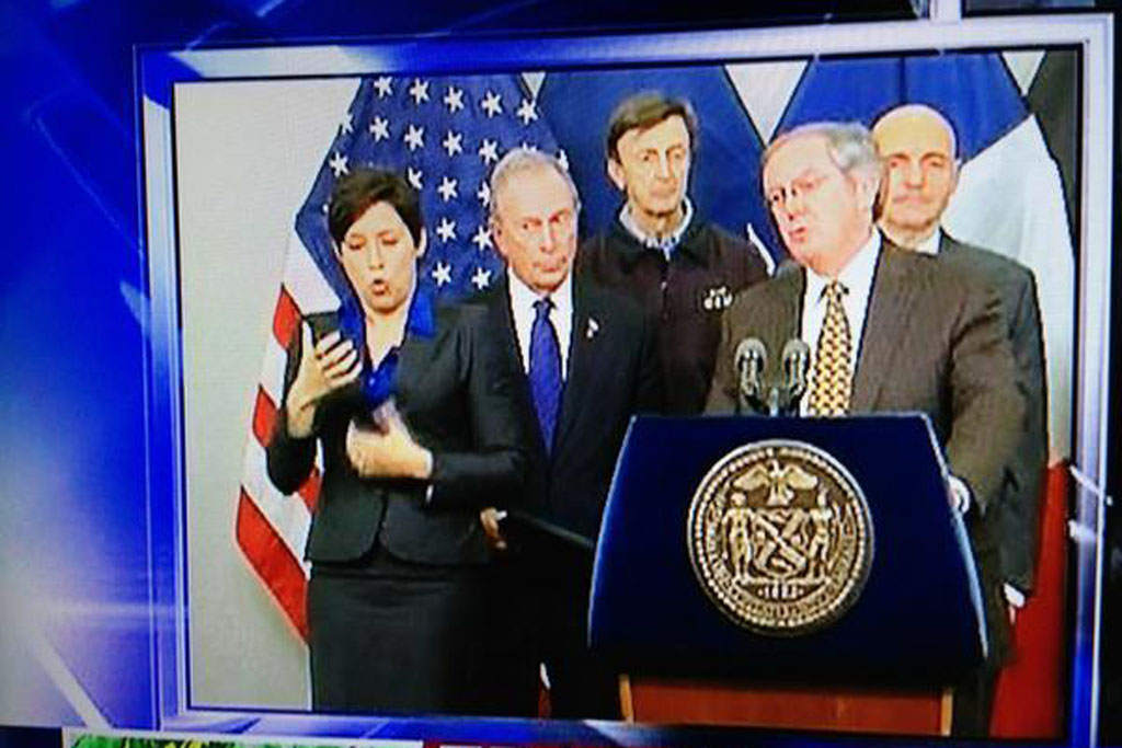 Lydia Callis, Bloomberg sign language interpreter, a Hurricane Sandy ...
