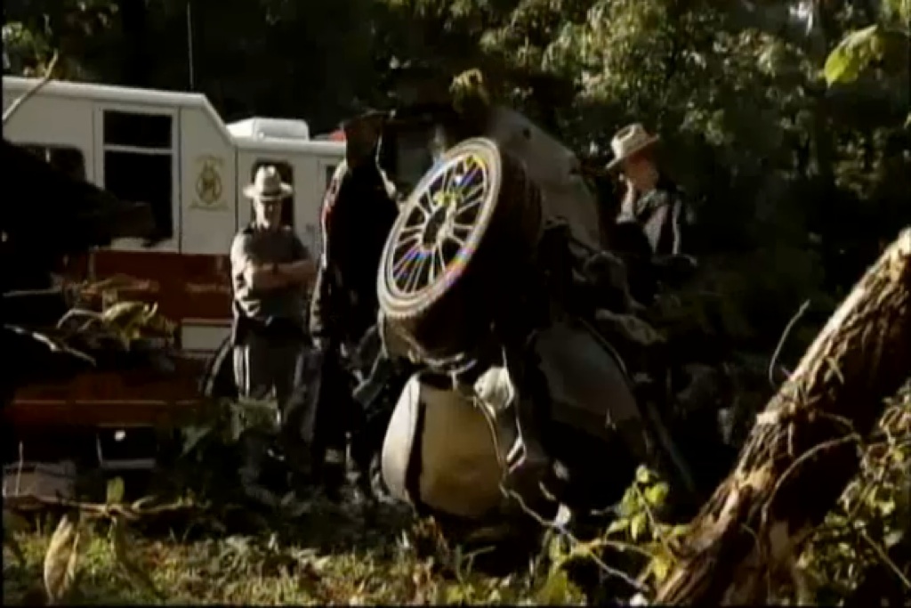 Car sliced in half at 'dead man's curve' - The World from PRX