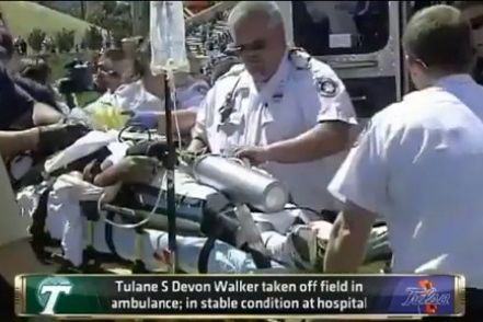 Tulane safety Devon Walker breaks neck (VIDEO) - The World from PRX