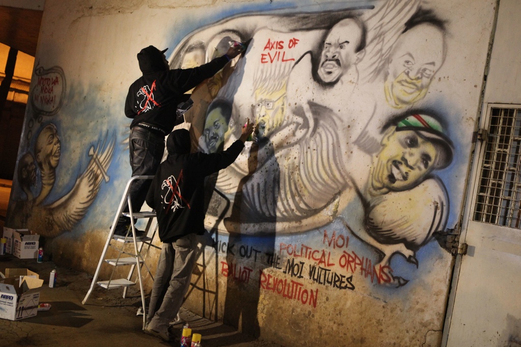 Nairobi graffiti artists paint protests - The World from PRX