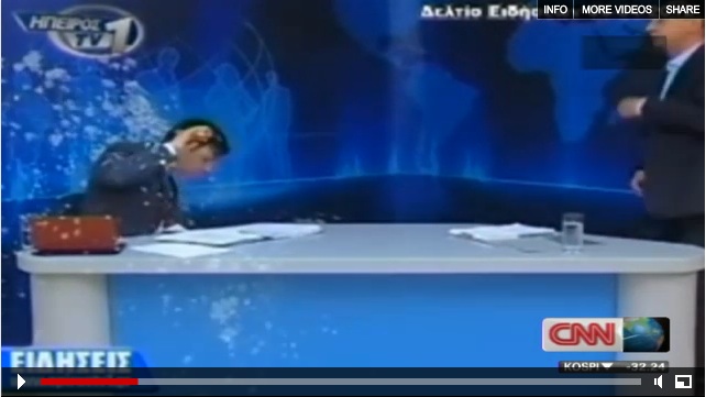Greek TV anchor pelted with eggs and, yes, yogurt (VIDEO) - The World ...
