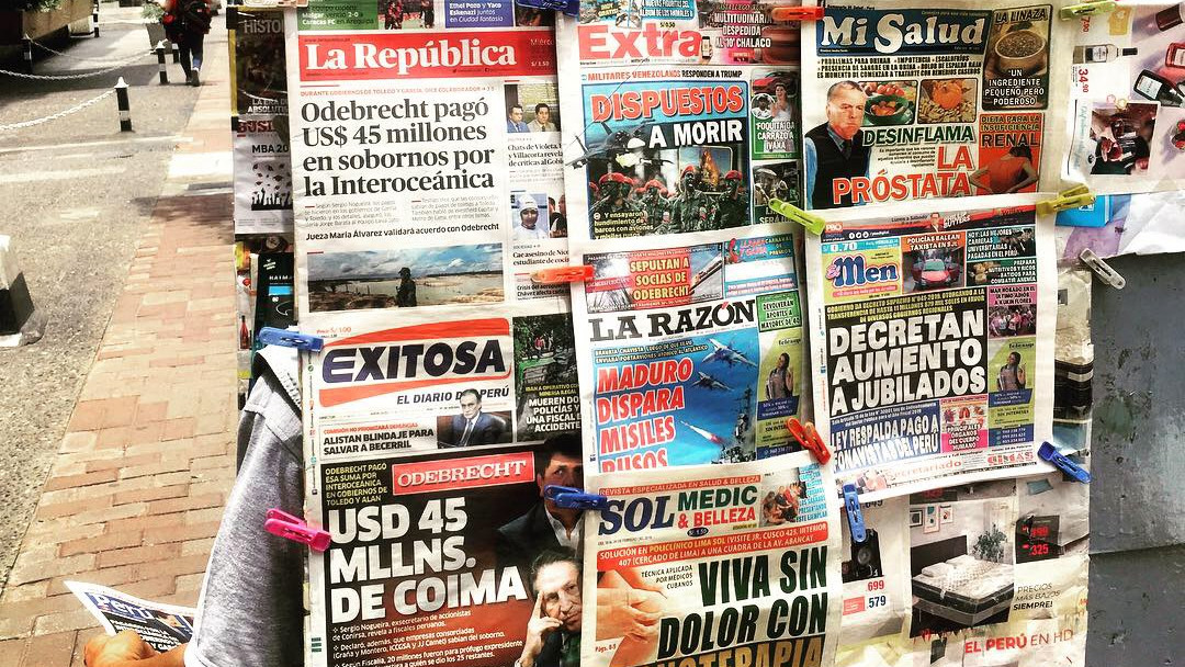 Competition for readers among Peru's tabloids leads to more fake news ...