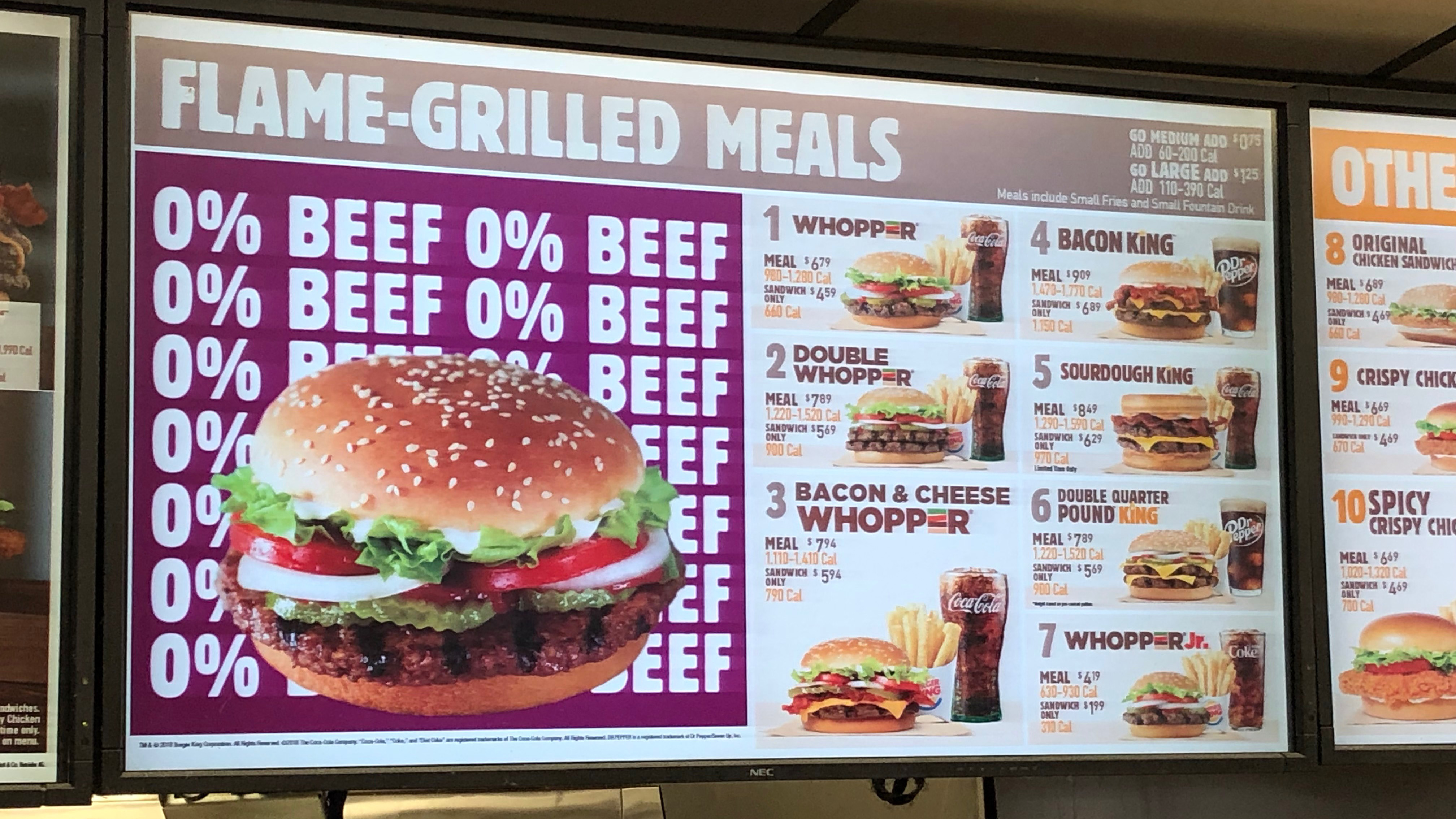 Burger King s New Whopper Hold The Meat Save The Planet