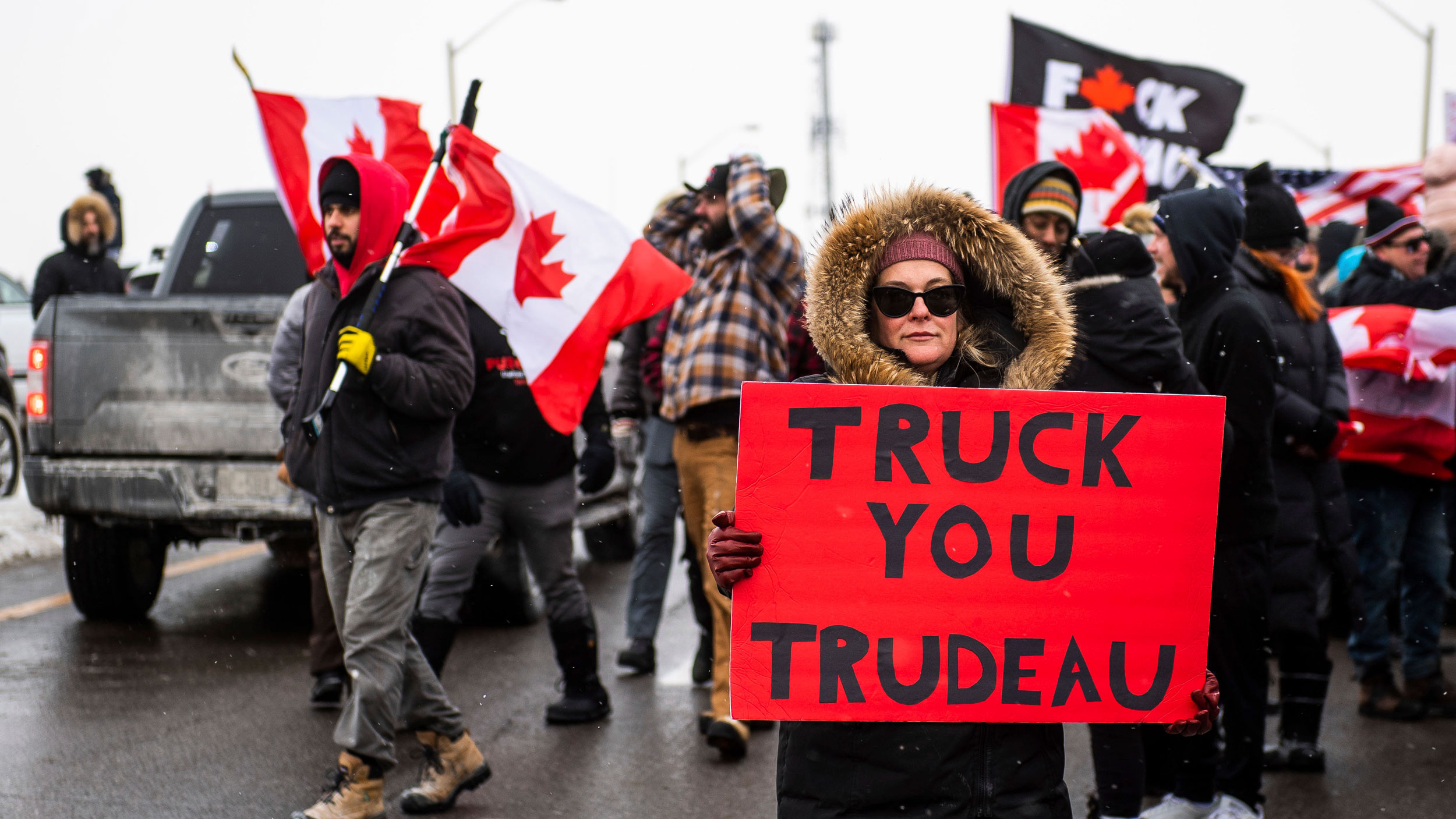 Truckers protest COVID vaccine mandate in Canada - The World from PRX