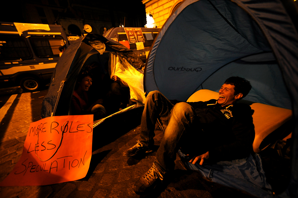 Occupy Wall Street style protests growing in Europe - The World from PRX