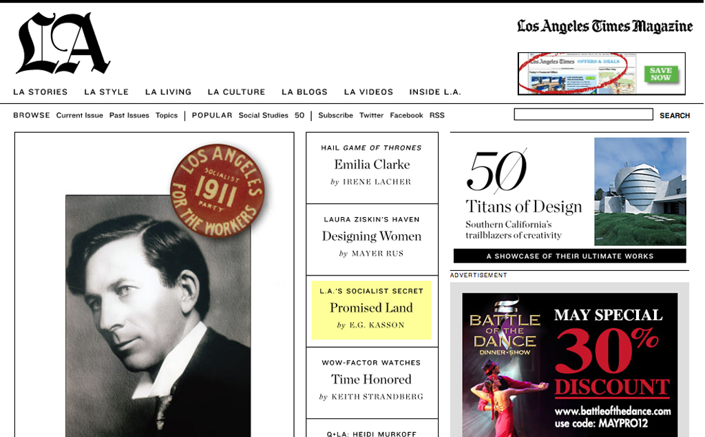 Los Angeles Times Magazine shut down after almost three years in print ...