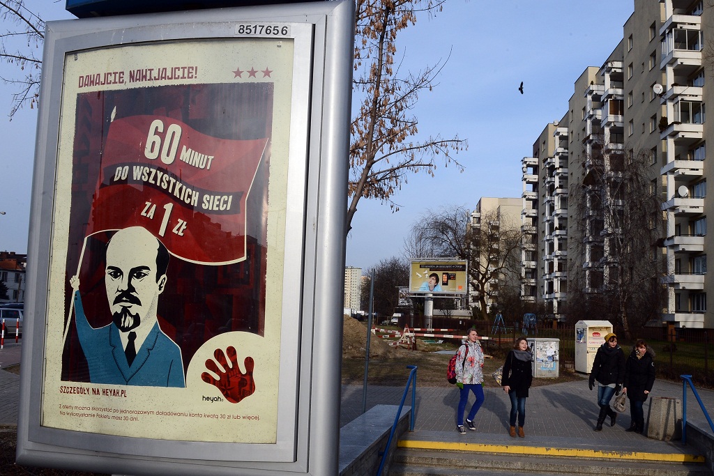 Lenin cartoon in phone ad sparks outrage in Poland - The World from PRX