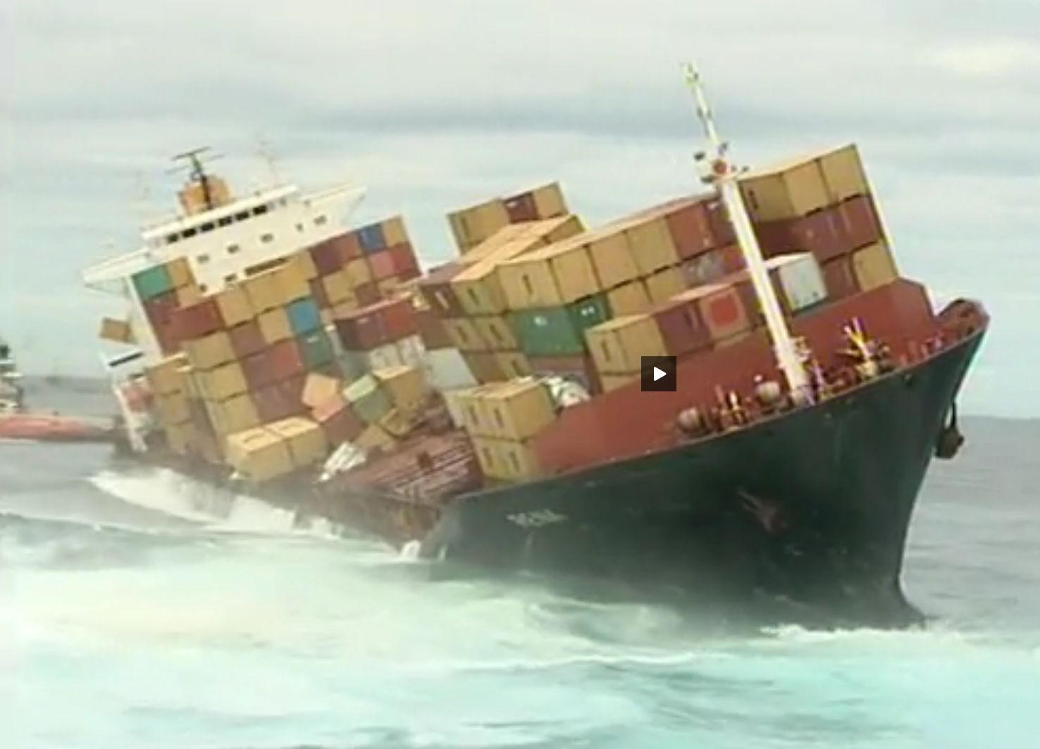 Containers with toxic cargo spill into ocean off New Zealand - The ...