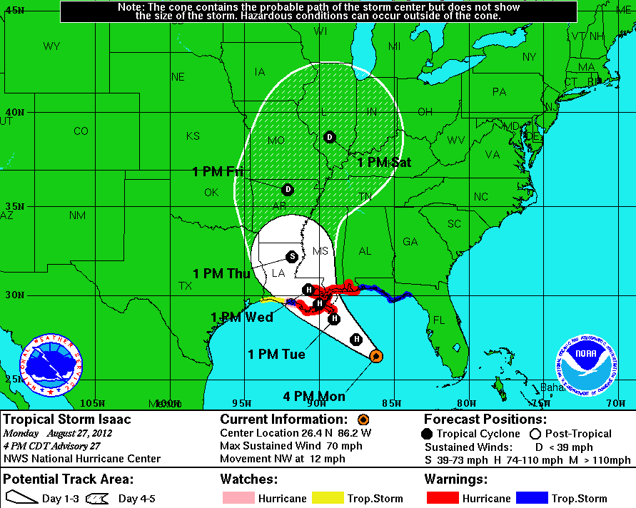 As Tropical Storm Isaac strengthens, New Orleans prepares for test of ...