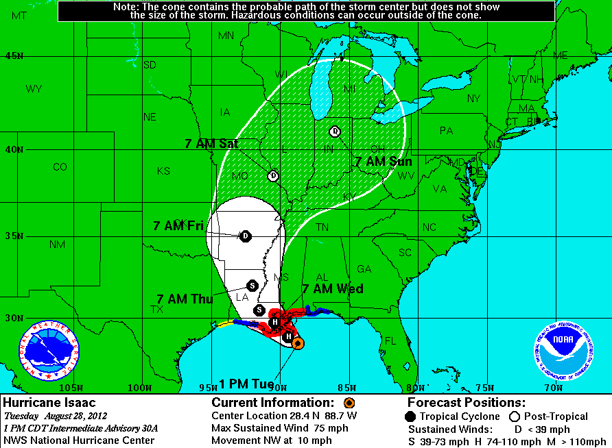 Hurricane Isaac approaches Louisiana coast - The World from PRX
