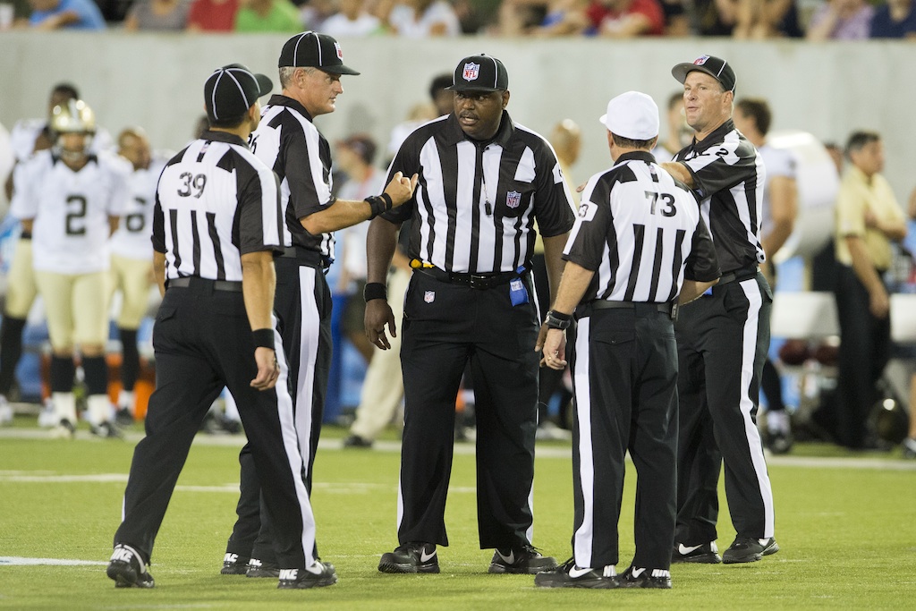 Shannon Eastin takes the field Thursday as the NFL's first-ever female ...