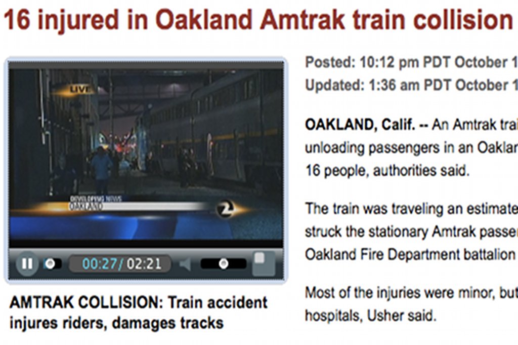 Amtrak trains collide in California - The World from PRX