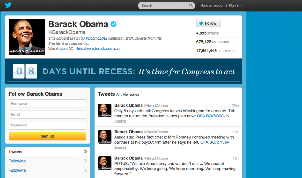 @BarackObama = most-followed world leader on Twitter: study - The World ...