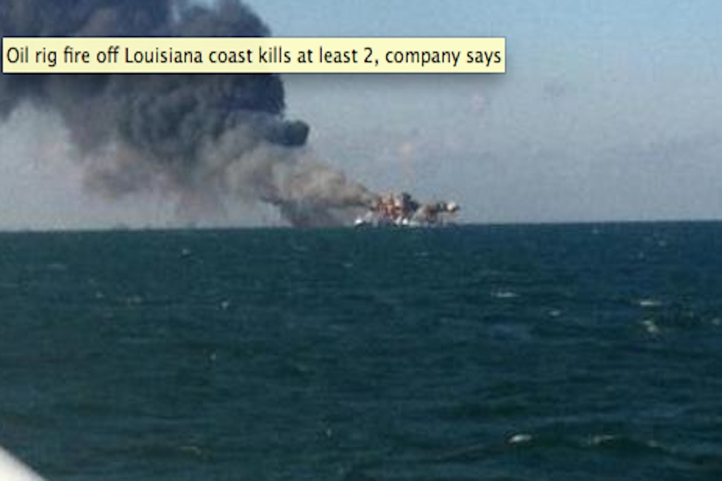 Gulf oil rig explosion: 2 missing, 11 hospitalized - The World from PRX