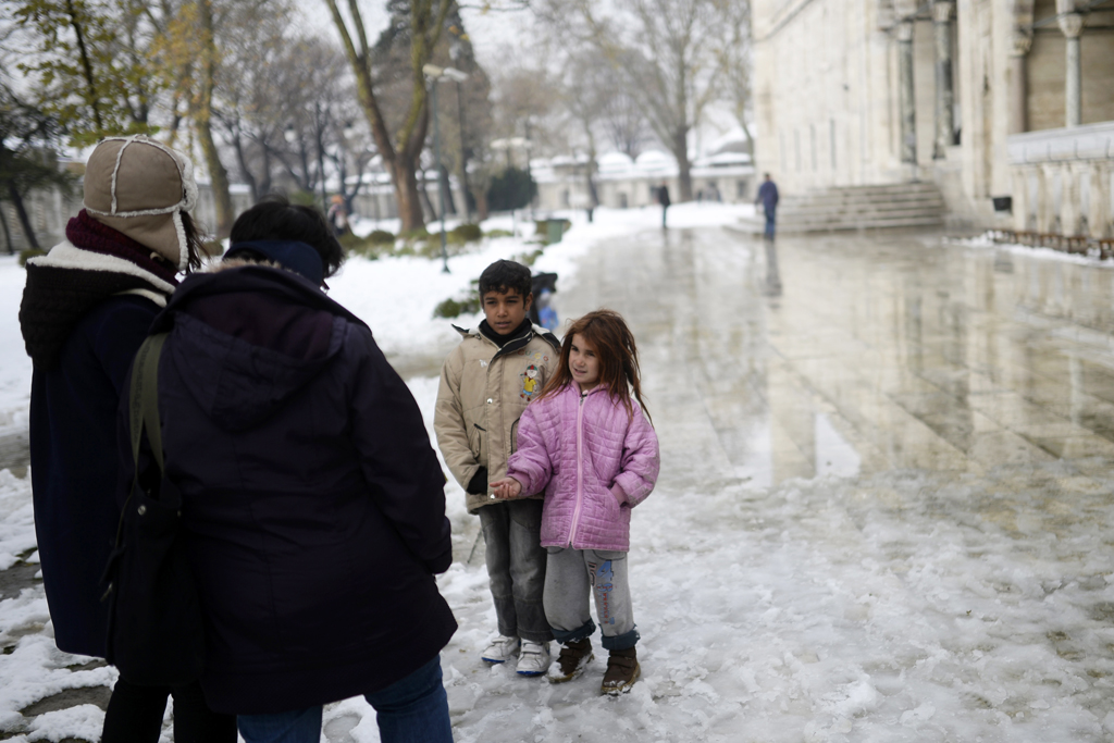 Snow storm, low temperatures bring misery to Syrian refugees - The ...