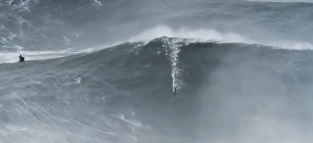 Garrett McNamara surfs world record 100-foot wave in Portugal (VIDEO ...