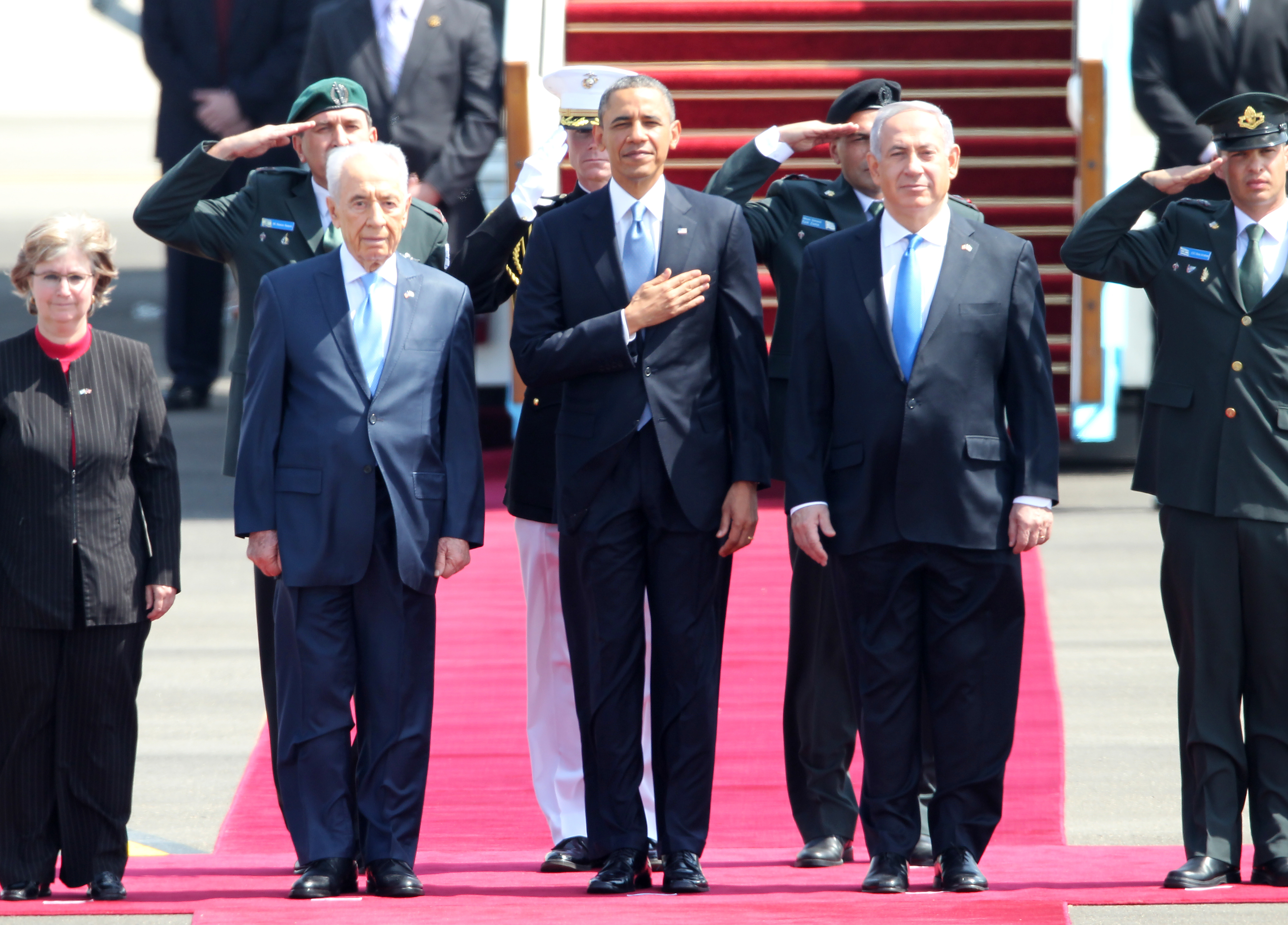 Barack Obama arrives in Israel on first trip as president - The World ...