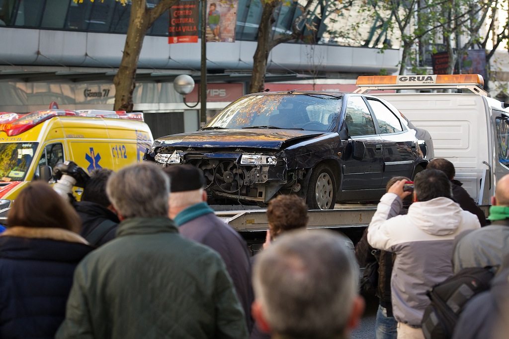 Man rams car into headquarters of Spain's ruling party - The World from PRX