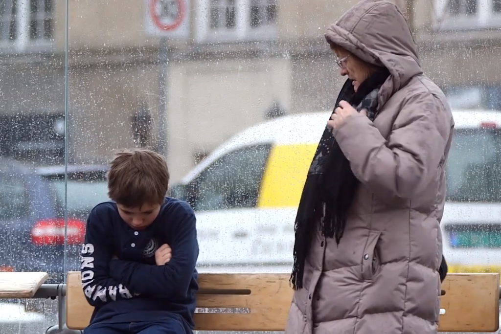 A Norwegian boy was out in the cold without a jacket and this is how ...