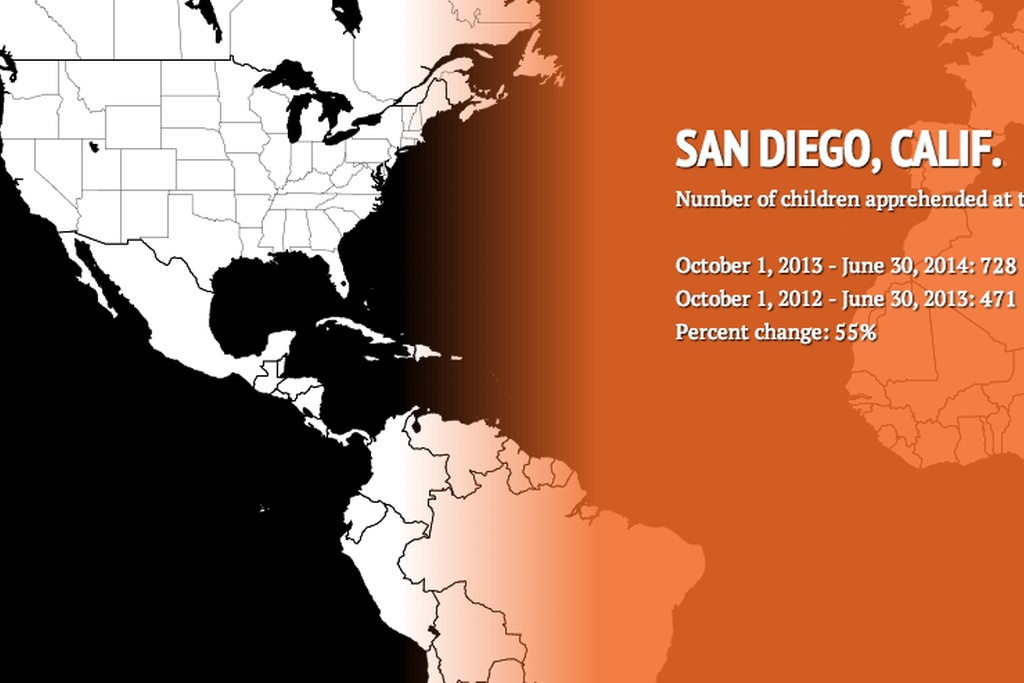 This map shows just how many kids have been apprehended at the US ...