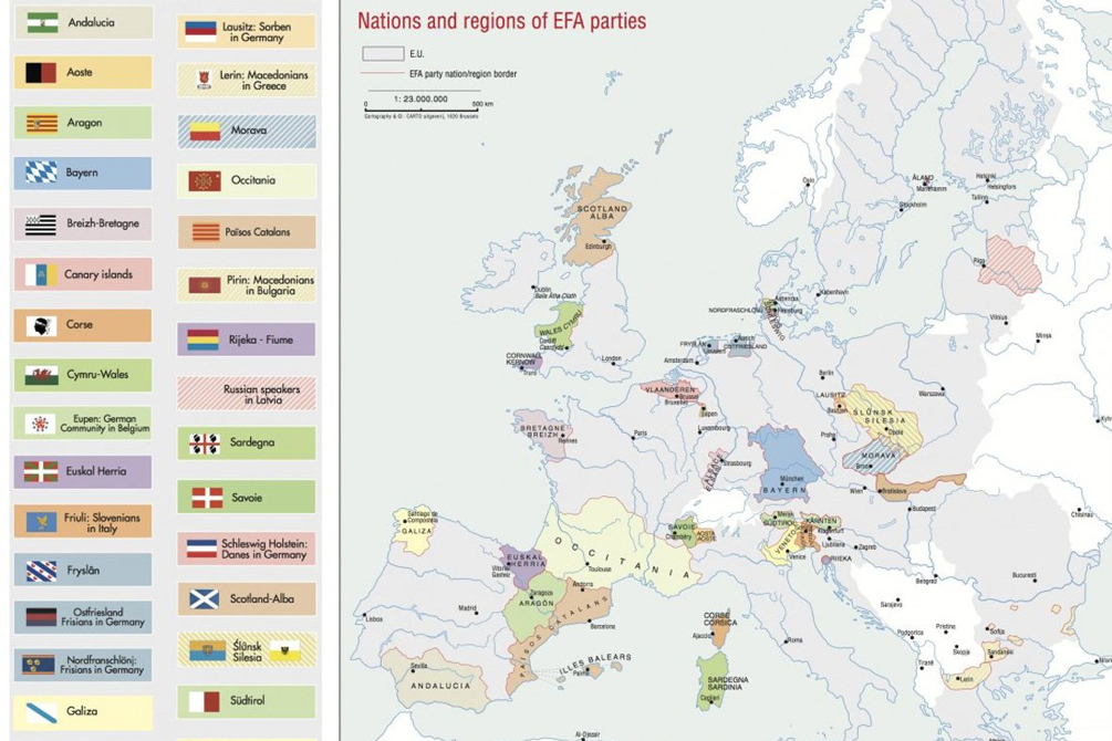 This map shows what Europe will look like if every separatist movement ...