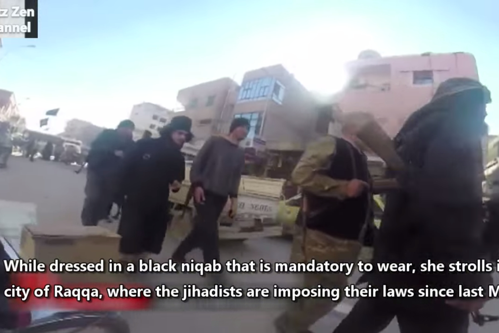 Watch: A very brave Syrian woman is said to have secretly filmed life ...