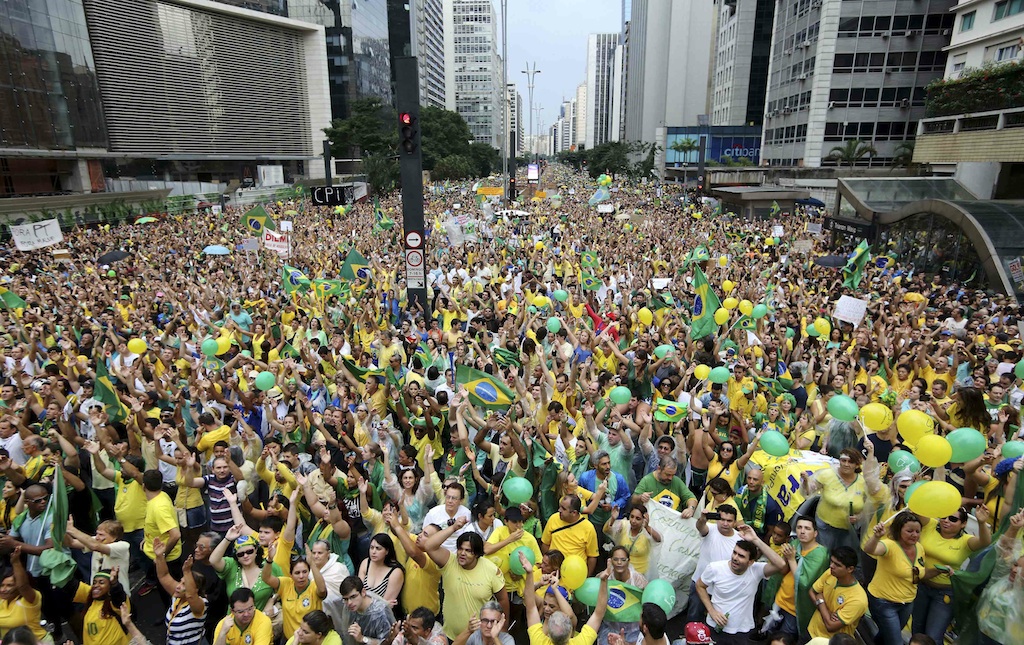 Massive turnout in protest against Brazil's president - The World from PRX