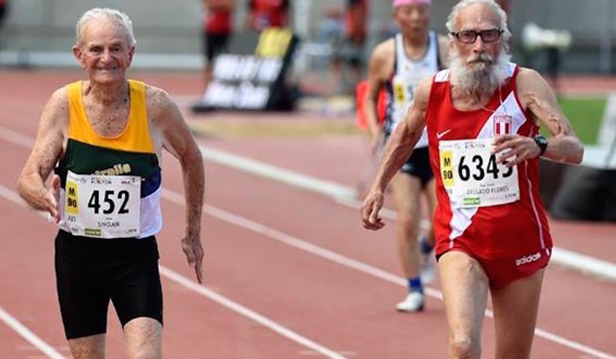 Back in the day, this guy was one of Peru's best sprinters. At 91, he ...