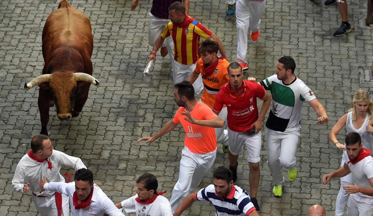Two men gored in Pamplona bull run - The World from PRX