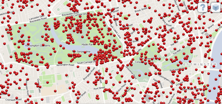 Bomb Sight: Interactive map shows where Blitz bombs fell on London ...
