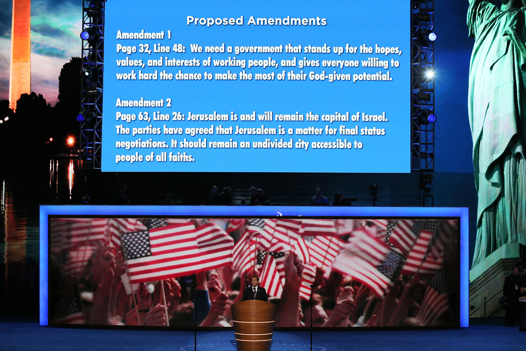 Democratic platform adds God, Jerusalem amid chaos (VIDEO) - The World ...