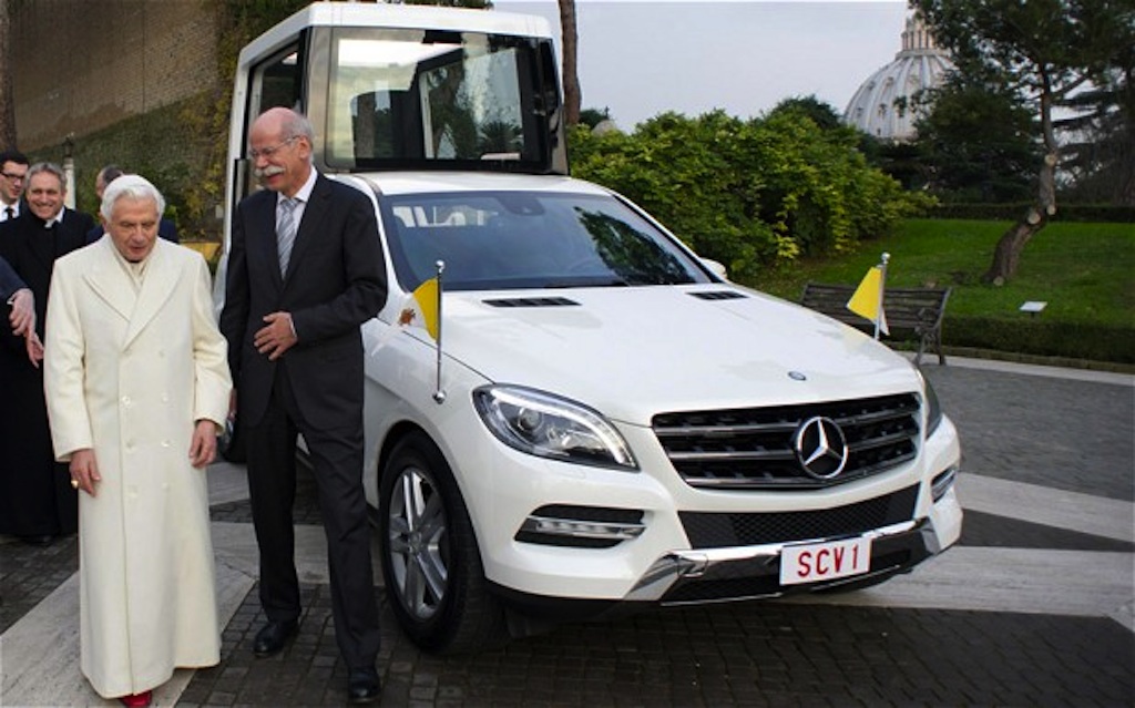 Daimler delivers new 'Popemobile' to Pope Benedict - The World from PRX