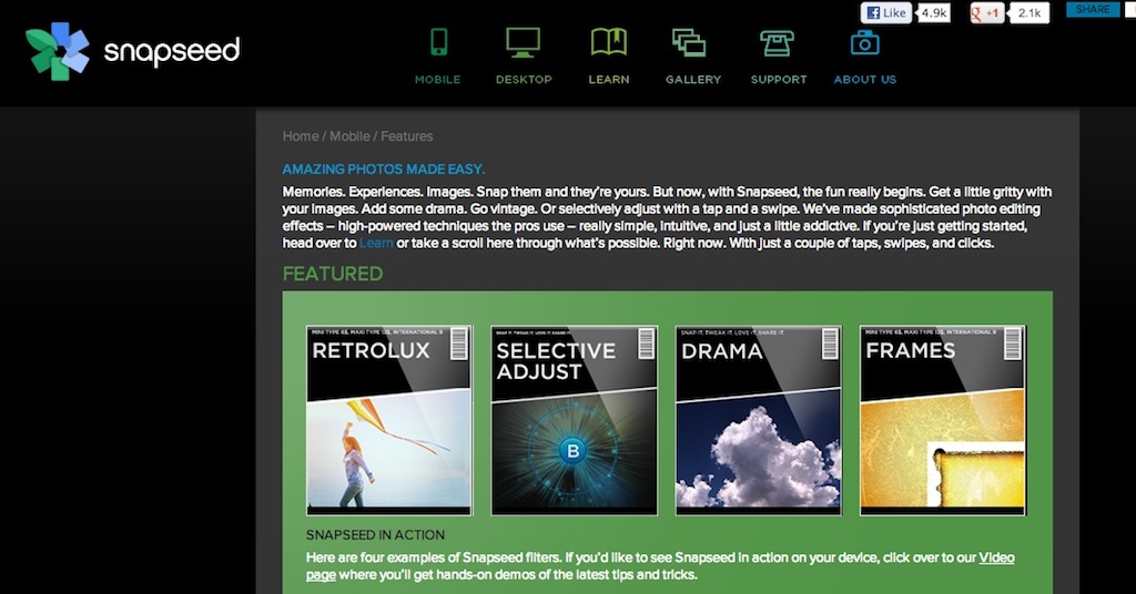 Snapseed, Google's new photo-editing app, comes to Android - The World ...