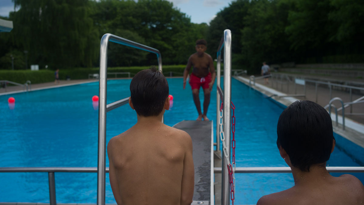 Welcoming refugees to the pool — in a most German way - The World from PRX