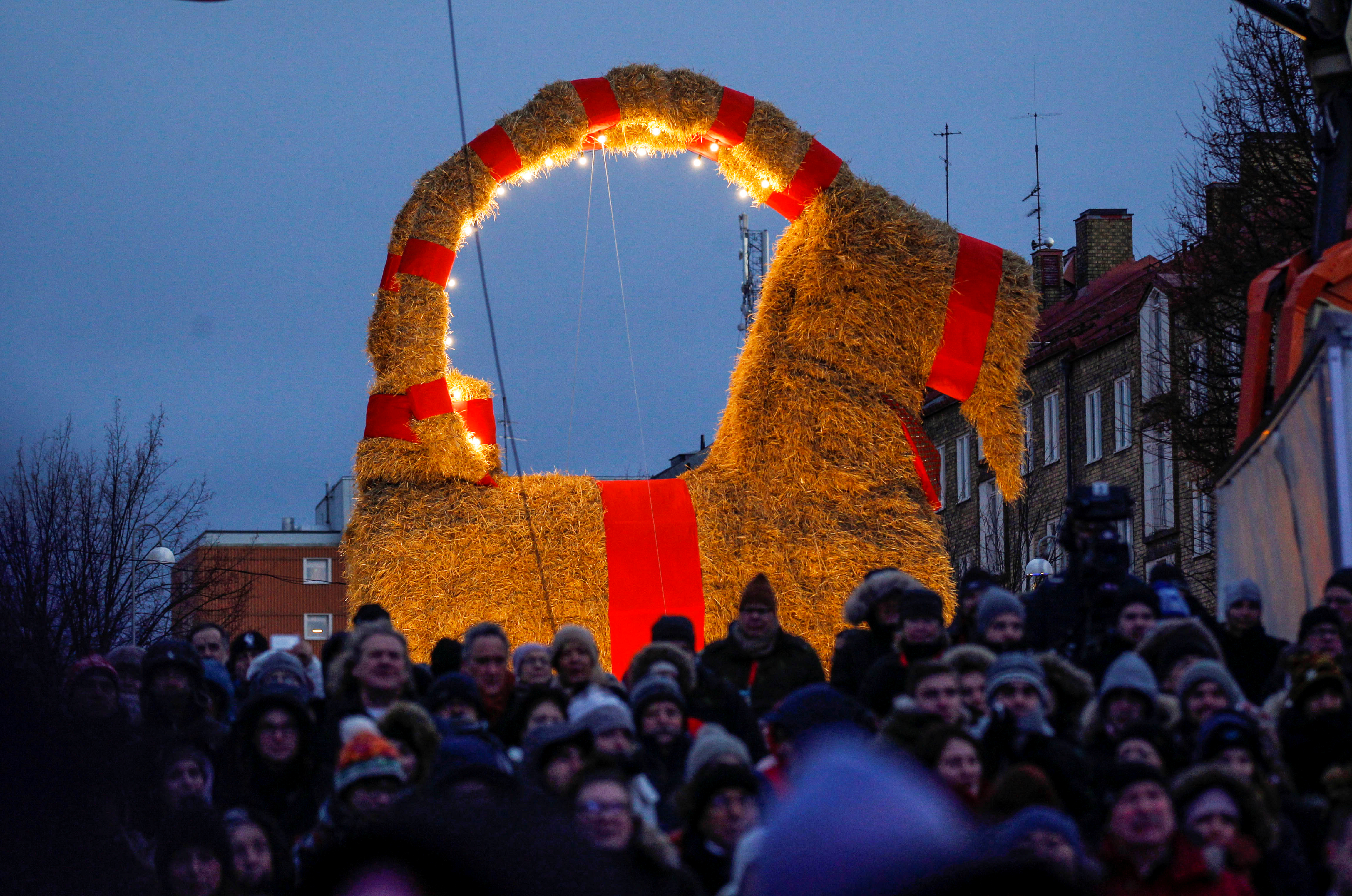 A tribute to Sweden’s gigantic Christmas goat, killed by fire - The ...