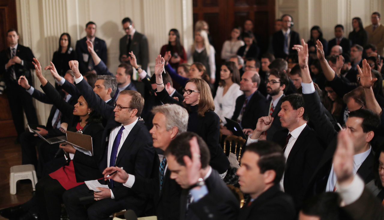 Full video: Trump's first solo press conference was a sight to behold ...