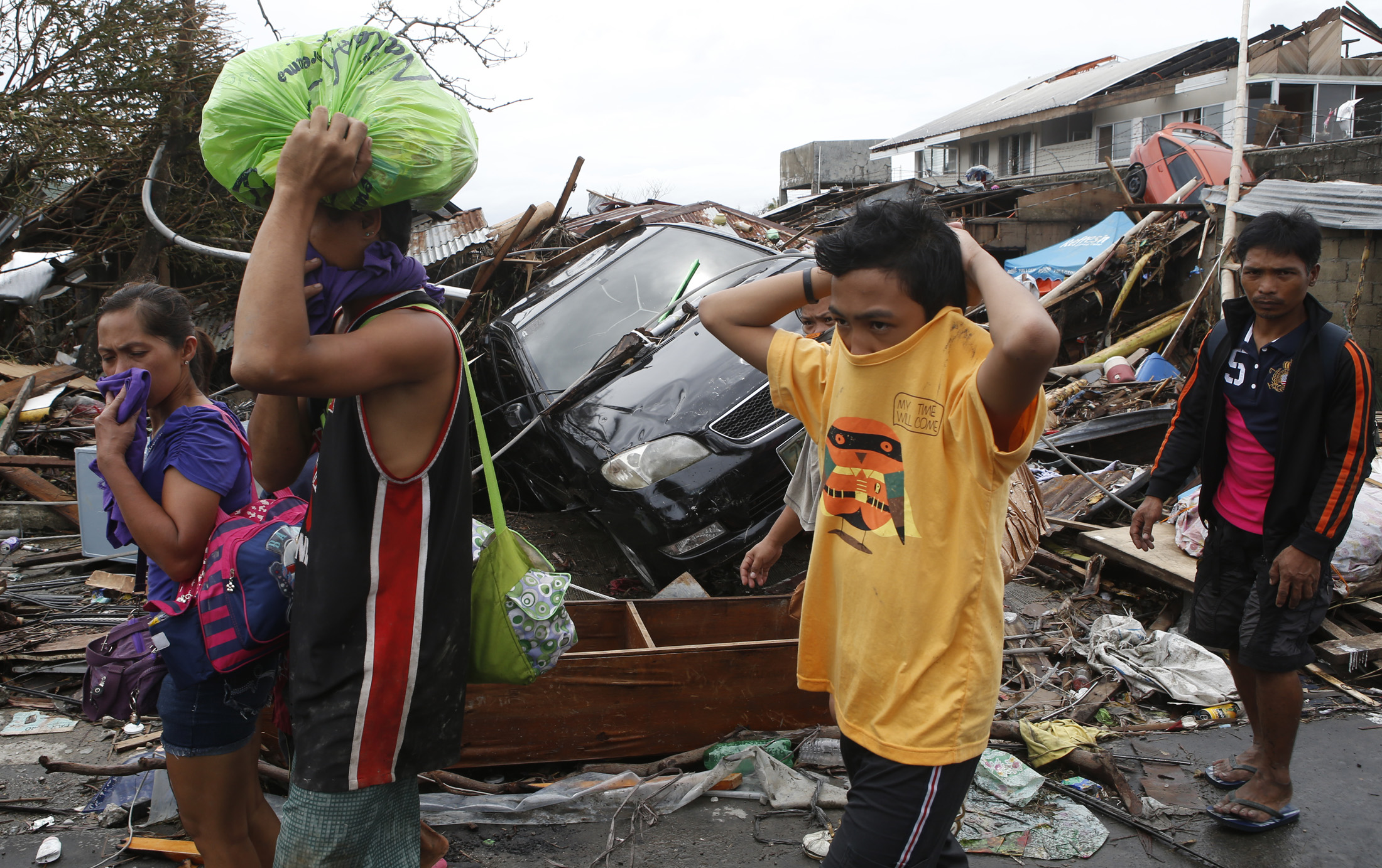 Typhoon survivors struggle to get food and water - The World from PRX
