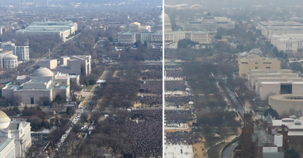 Photos: Compare the crowd at Trump's inauguration with Obama's - The ...