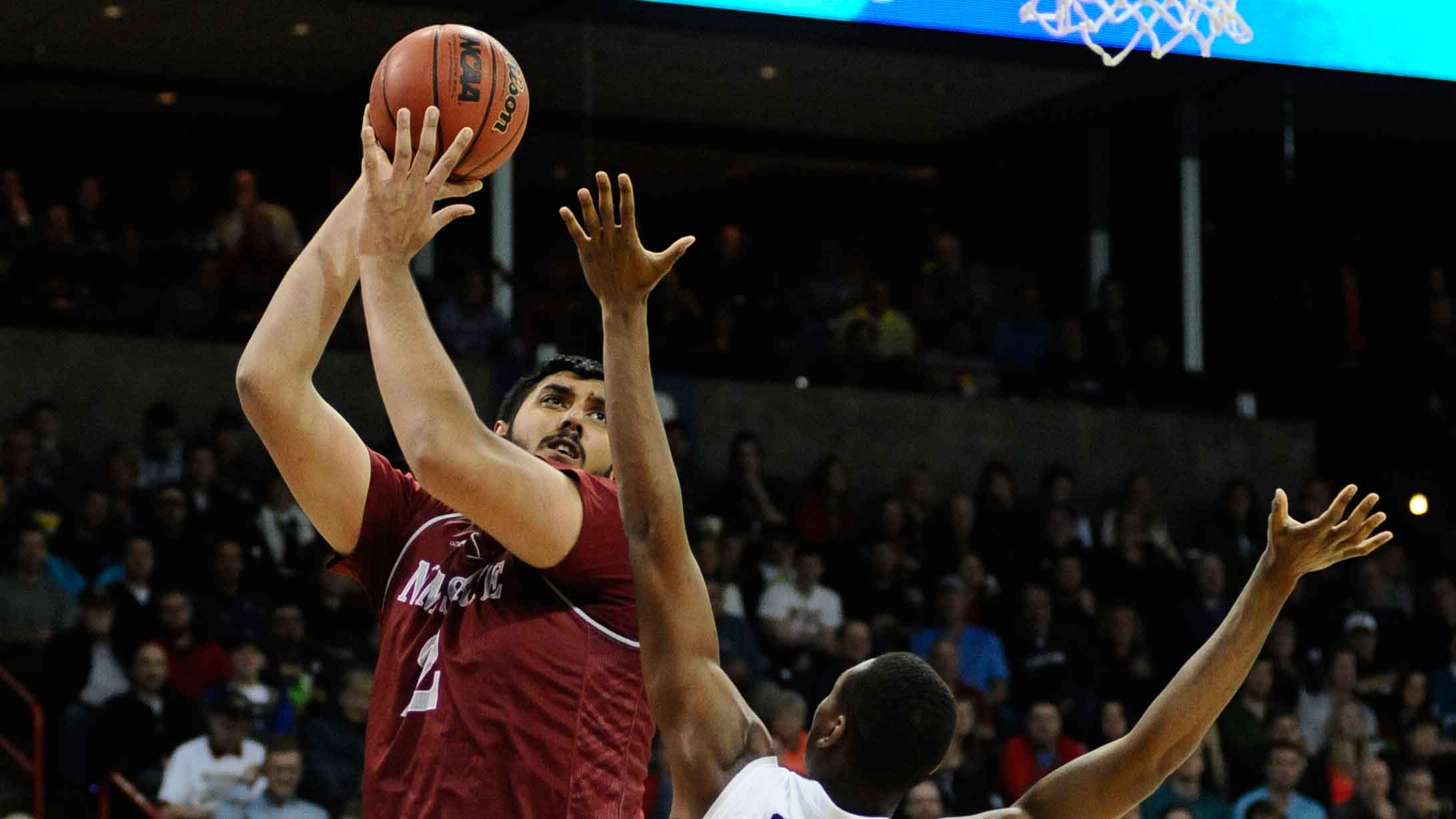 He's a towering 7'5" — and now he's the first Indian to play in the NBA ...