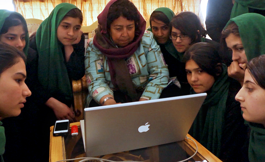 Afghan woman returns to give country's girls a lesson in education ...