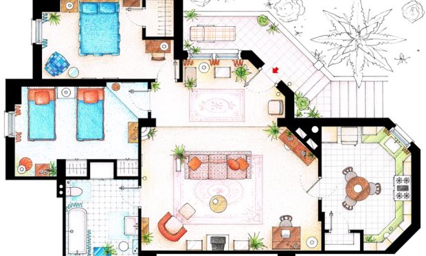 Floor Plans for Your Favorite Sitcom Homes - The World from PRX