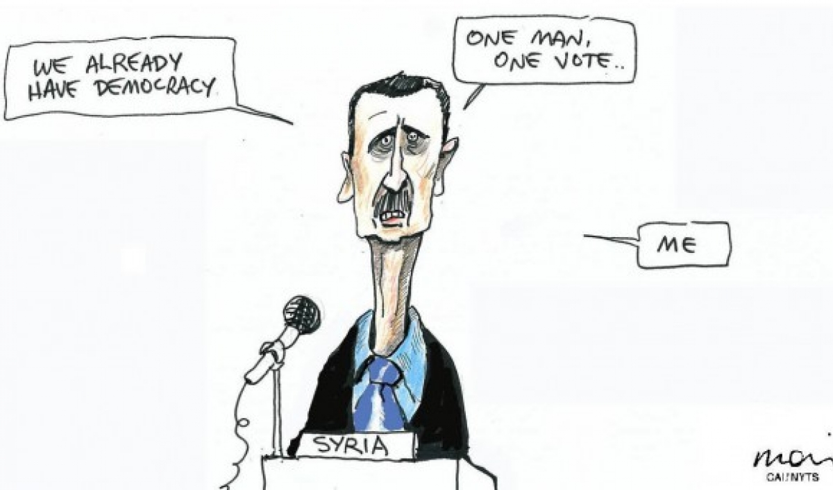 Cartoon: Democracy According to Syria's Bashar al-Assad | The World ...