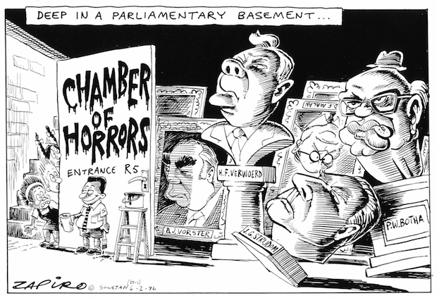 South African Jonathan Shapiro, aka Zapiro, has cartooned for 20 years ...