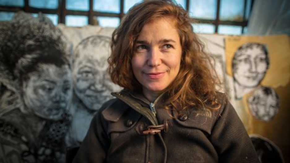 The artist known as Swoon brings her floating artwork and her life-size ...