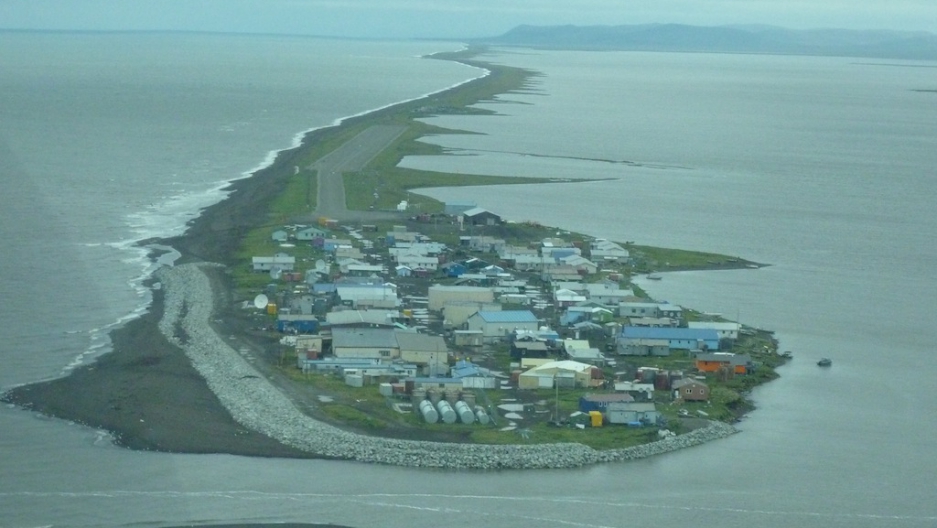 Scientists estimate that due to climate change, the village of Kivalina ...