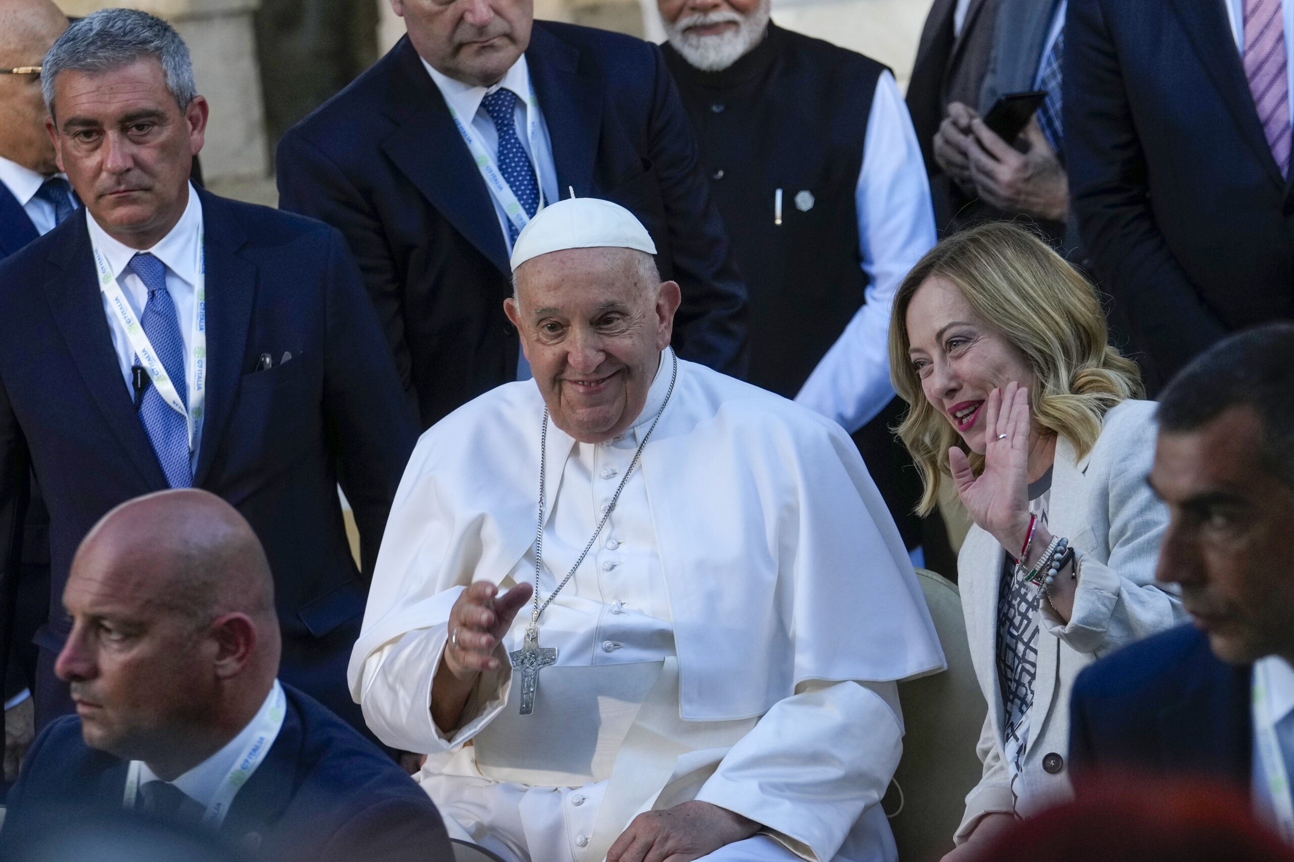 Pope Francis meets with comedians at G7 - The World from PRX
